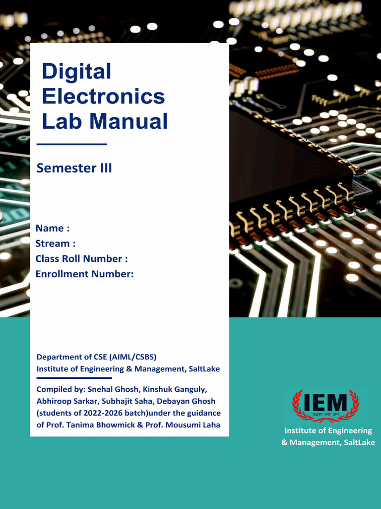 Final Digital Lab Manual-1 | PDF