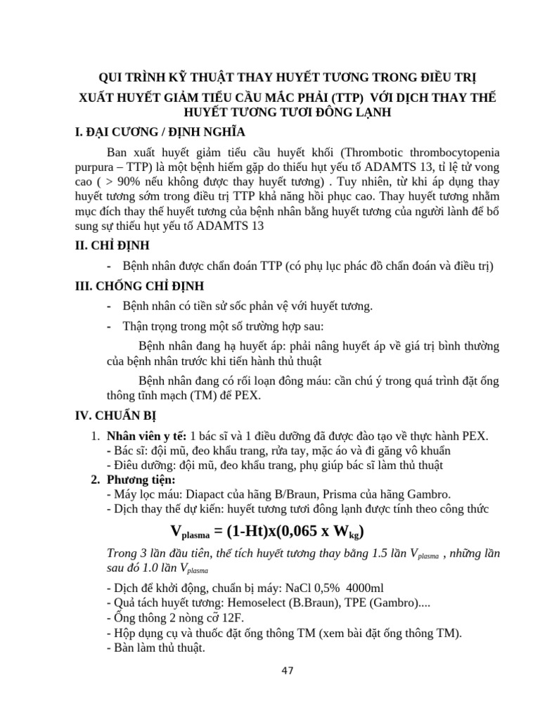 Qui Trinh Ky Thuat PEX V - I FFP Trong TTP | PDF