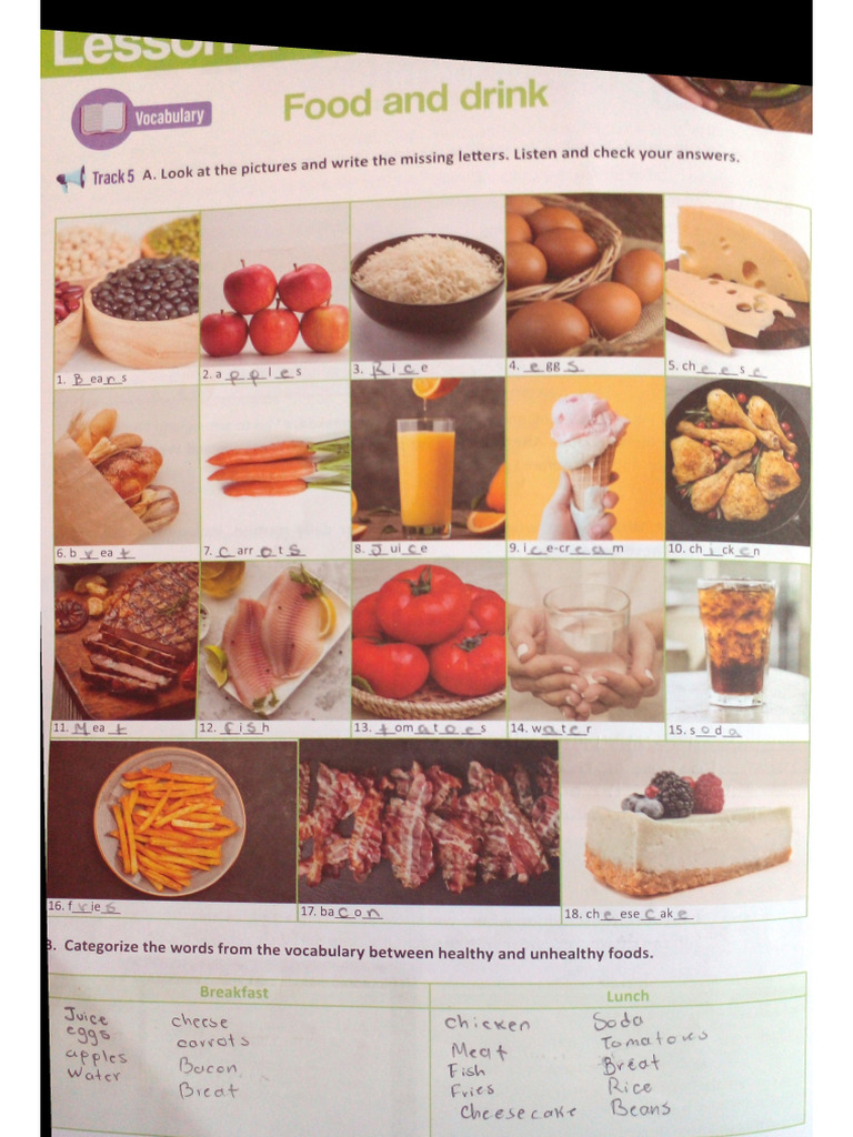 Module 1 Lesson 2 "Food and Drink" | PDF