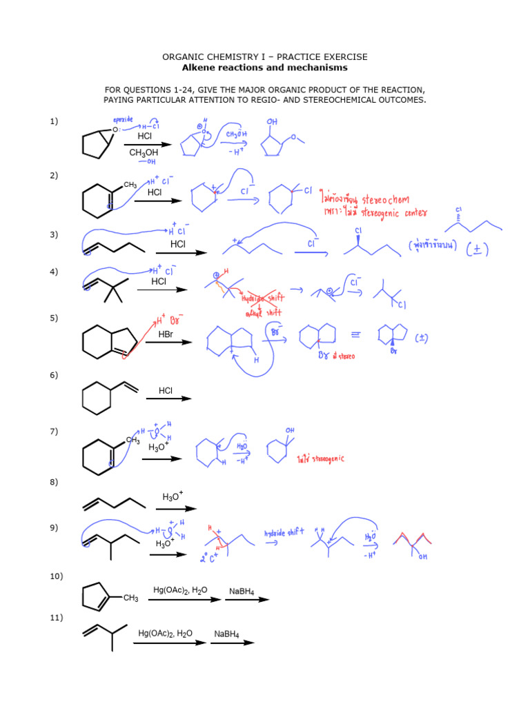 ch8 Alkene Rxs | PDF | Hydrogen | Molecules
