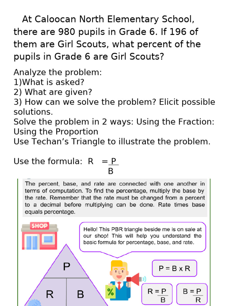 Grade 6 Percentage Problem Solving | PDF
