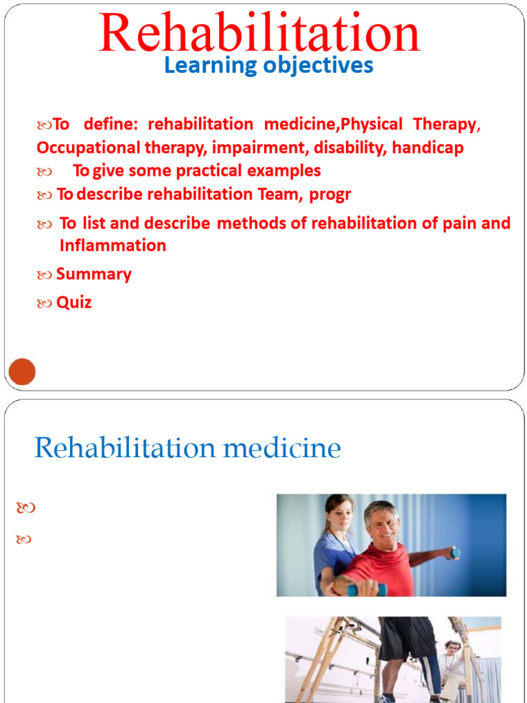 14 Rehabilitation | PDF | Physical Therapy | Pain