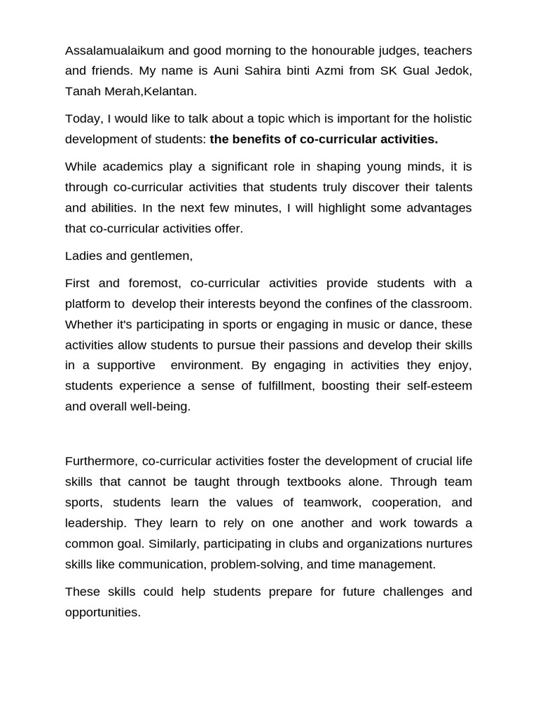 Script Pub Speaking Qaieen Aisy Auni | PDF | Communication | Community