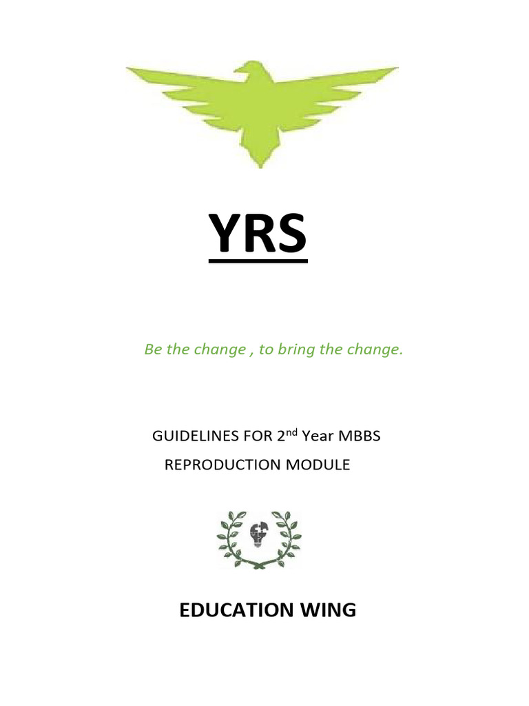 Reproduction Module YRS Guidelines | PDF | Uterus | Pelvis