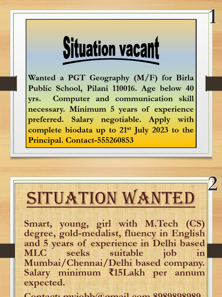 ADVERTISEMENTS Class XI English | PDF