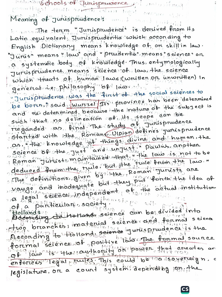 Juris (Schools of Jurisprudence) - 1 | PDF