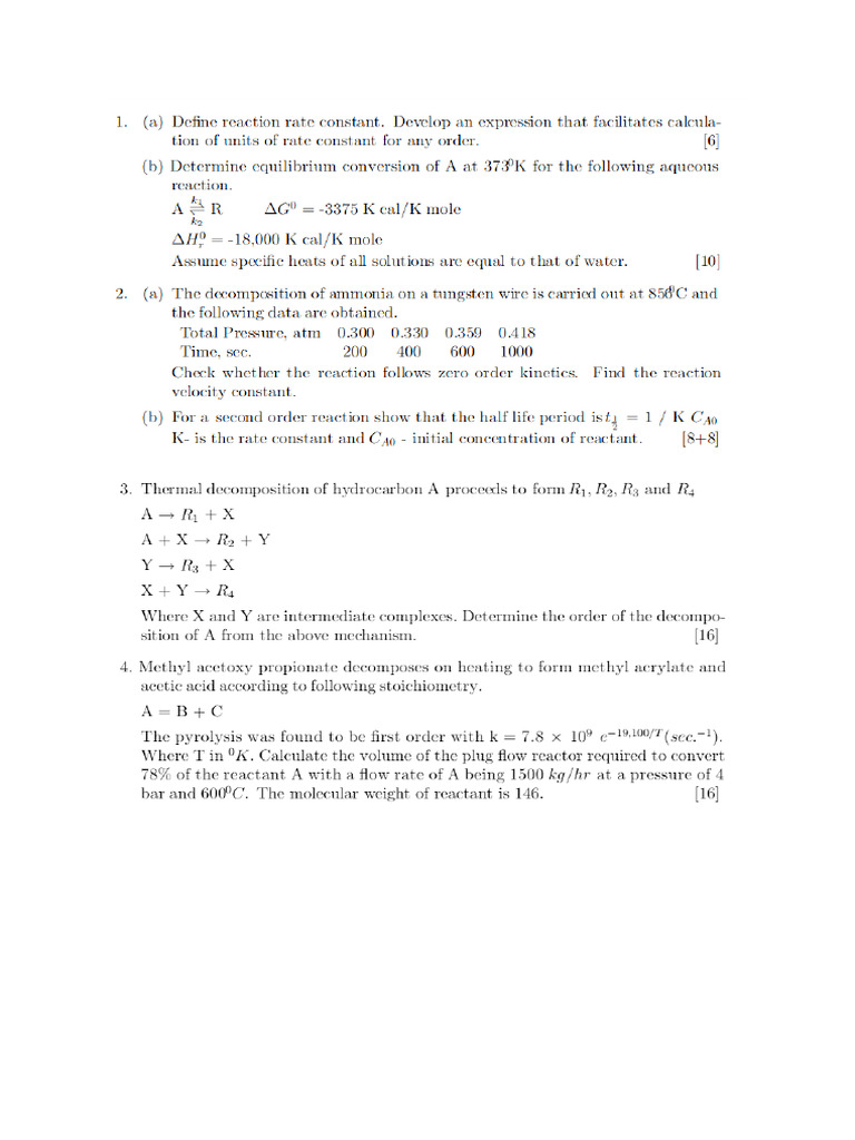 CRE 1 Question Papers | PDF