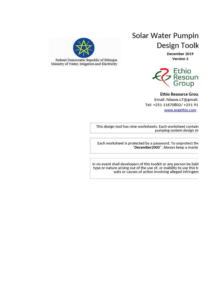 SWPS Design Toolkit - 21december2019 | PDF | Photovoltaics | Pump