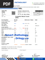 CBC Test Report Format Example Sample Template Drlogy Lab Report | PDF ...