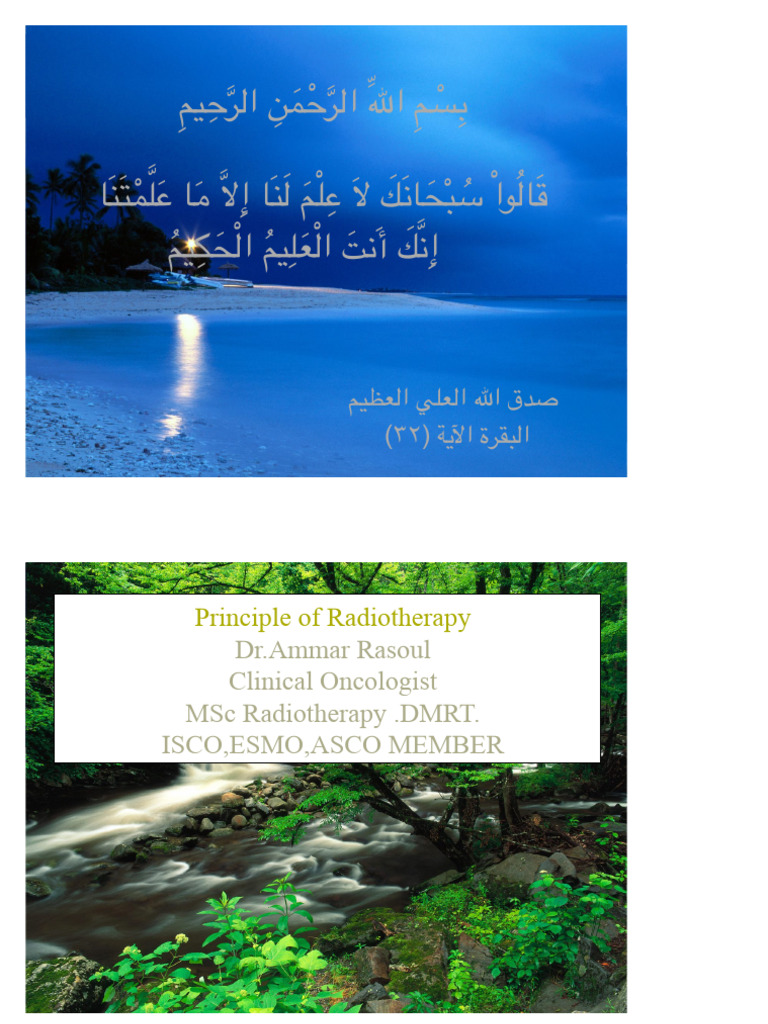 Principles of Radiotherapy Explained | PDF | Radiation Therapy | Radiation