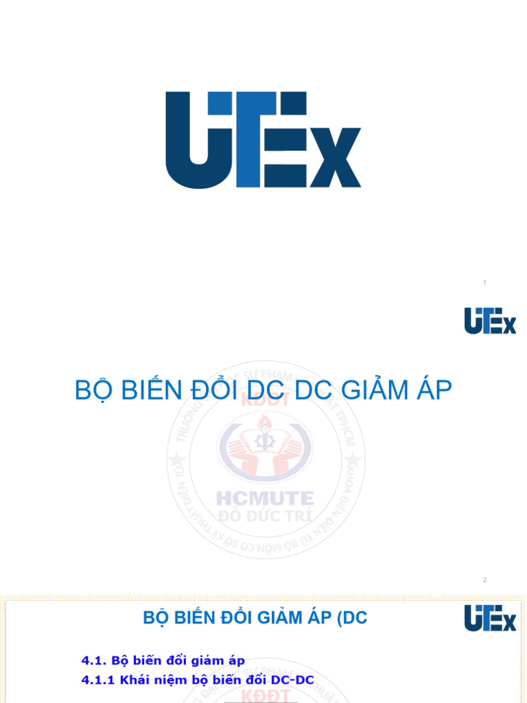UTEx C4. Bien Doi DC-DC | PDF