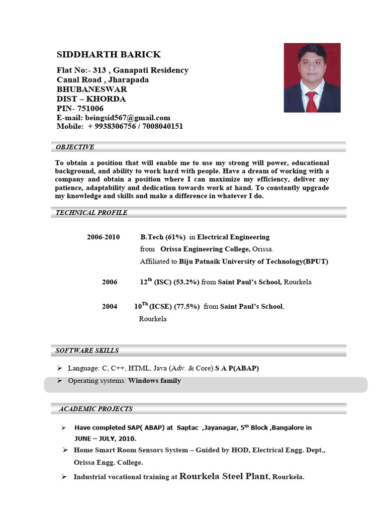 Sid CV | PDF | Computers