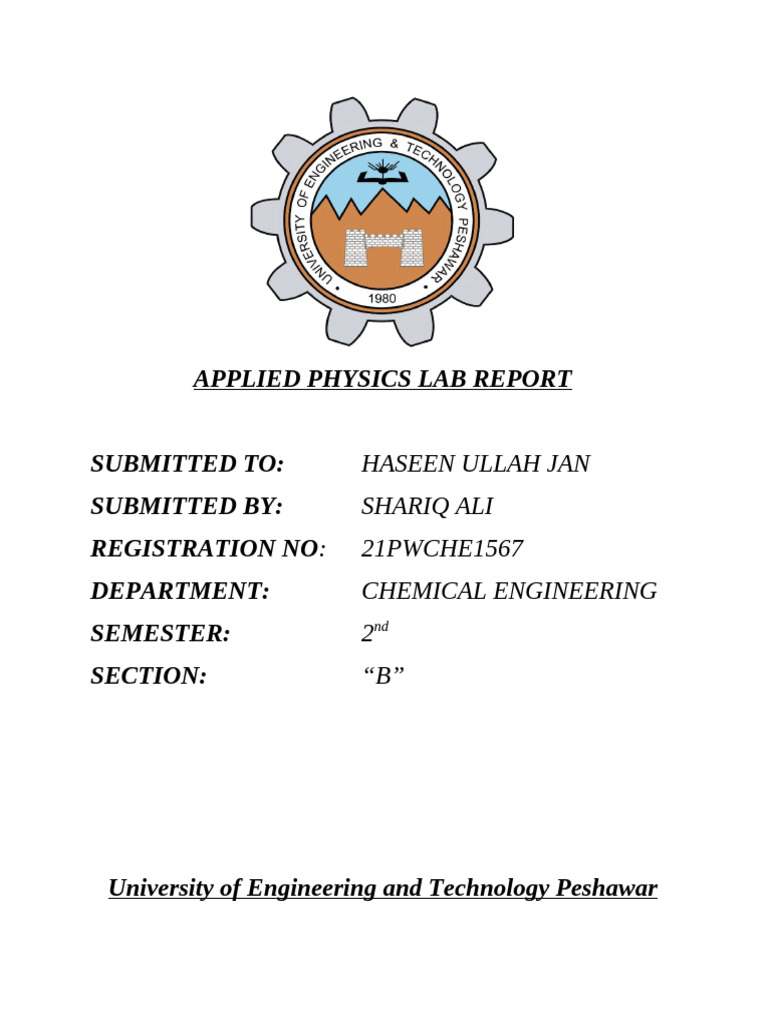 Applied Physics Lab Report | PDF | Voltage | Alternating Current