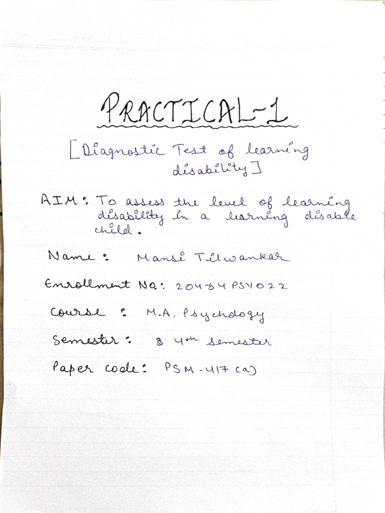 Practical 1 (DTLD) | PDF