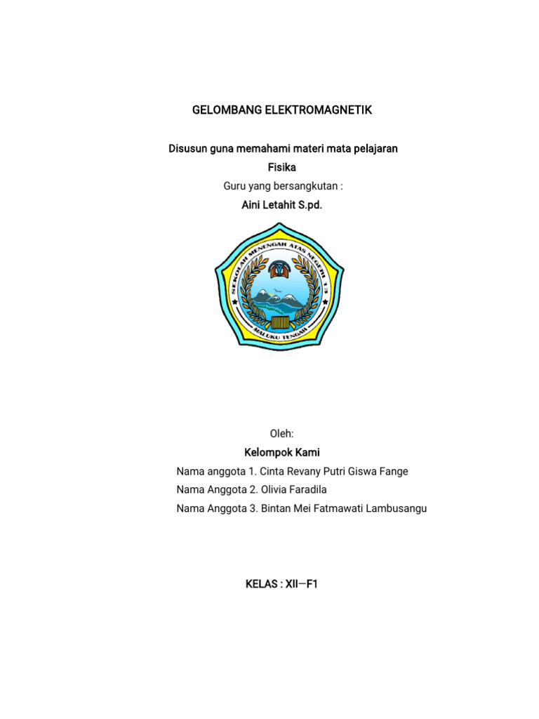Makalah Fisika Gelombang Elektromagnetik | PDF