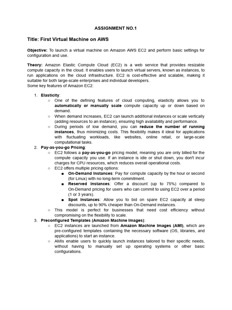 Adi CC Ass No 1 | PDF | Cloud Computing | Scalability