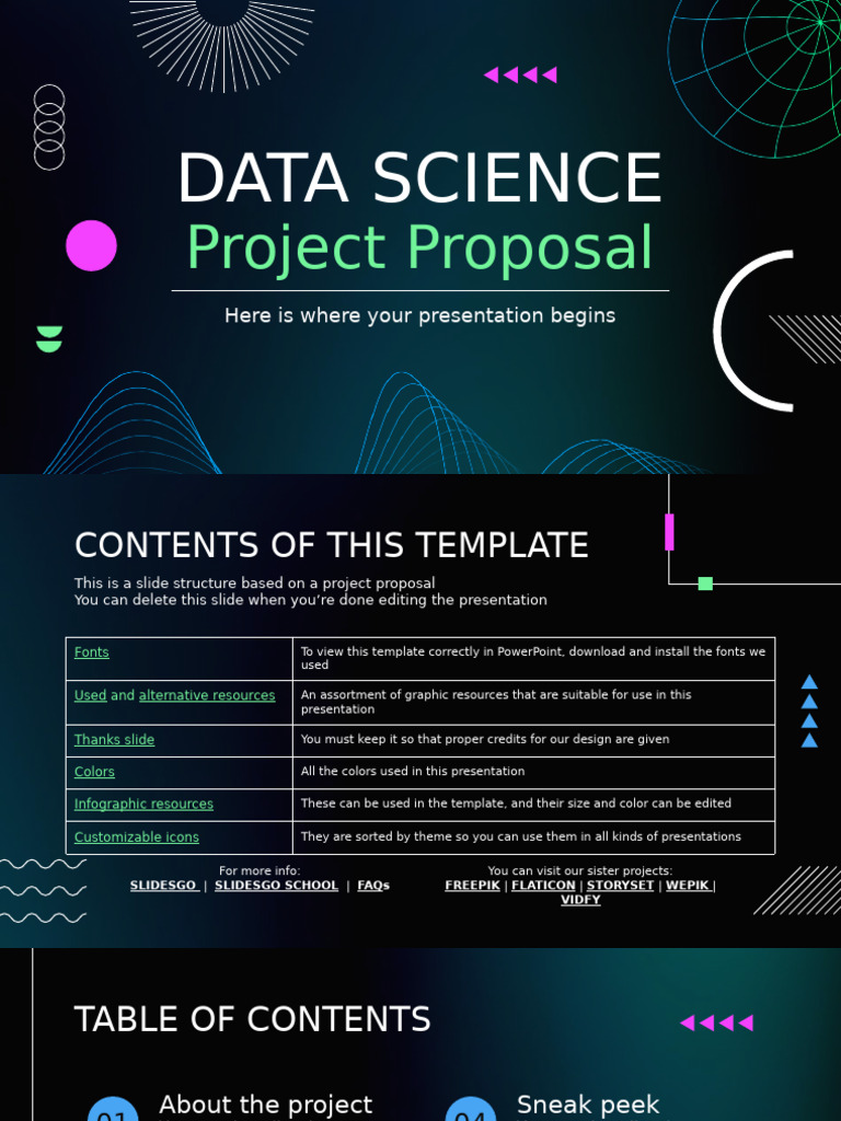 Data Science Project Proposal XL by Slidesgo | PDF | Planets | Solar System