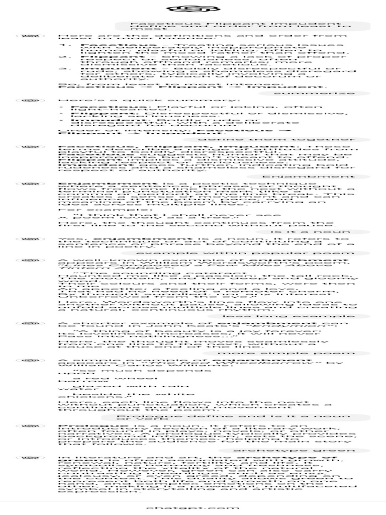 Definitions and Order of Terms 2 | PDF