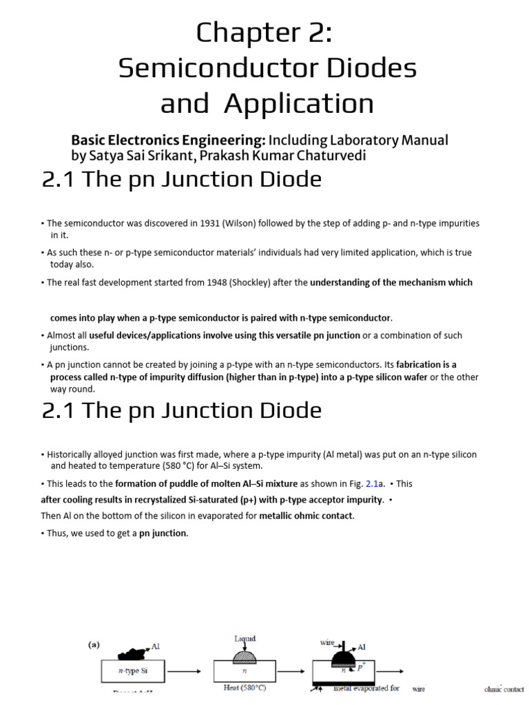 Lecture 4 Semiconductor Diodes and Applications | PDF | P–N Junction ... Lecture 4 Semiconductor Diodes and Applications | PDF | P–N Junction ...