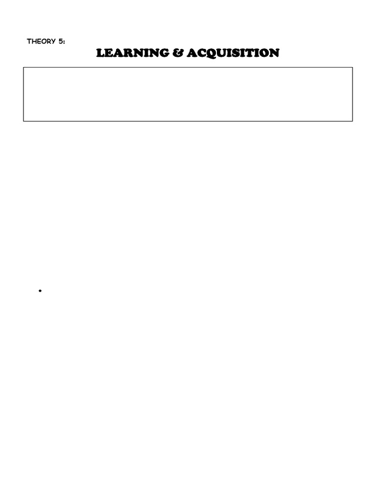 (2014) Learning & Acquisition | PDF | Second Language | Language Acquisition