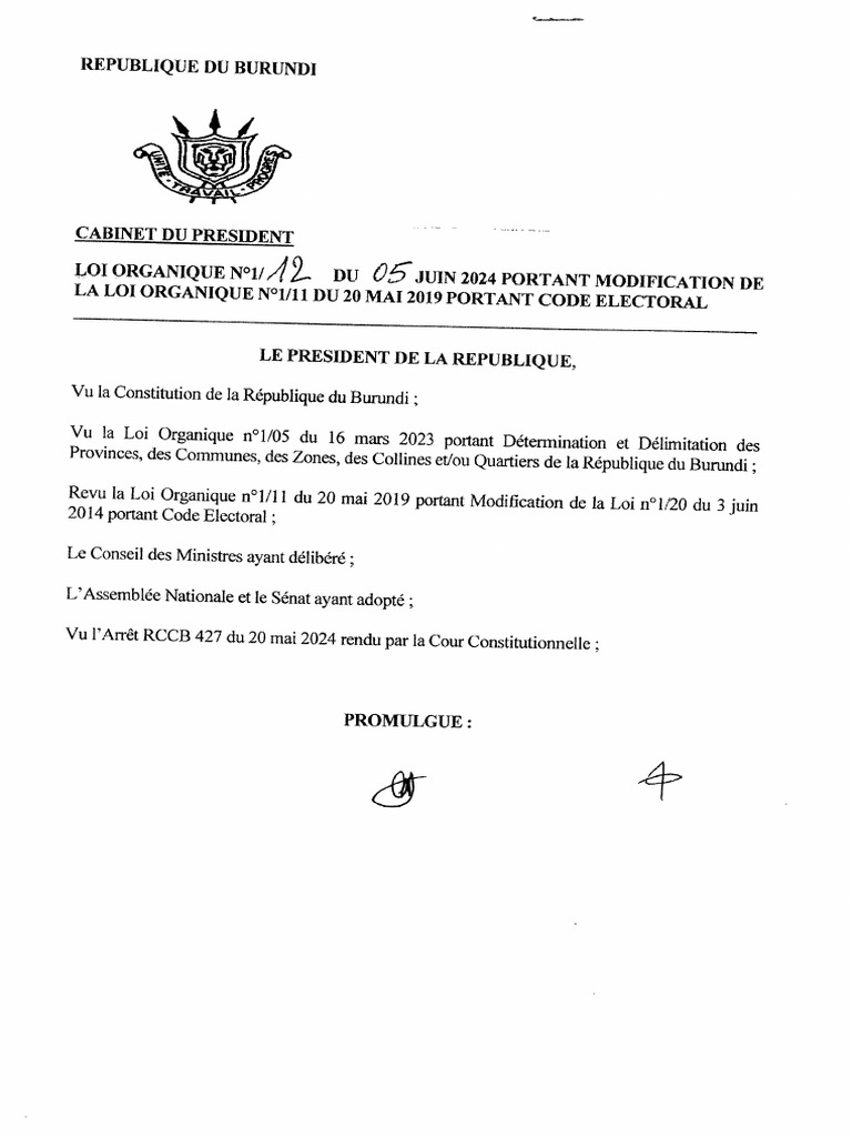 Nouveau Code Electoral 2024 | PDF