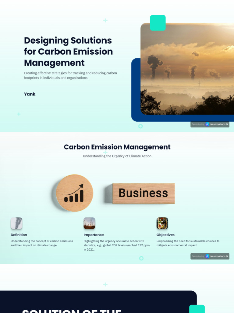 Carbon Emissions Tracking Solution | PDF