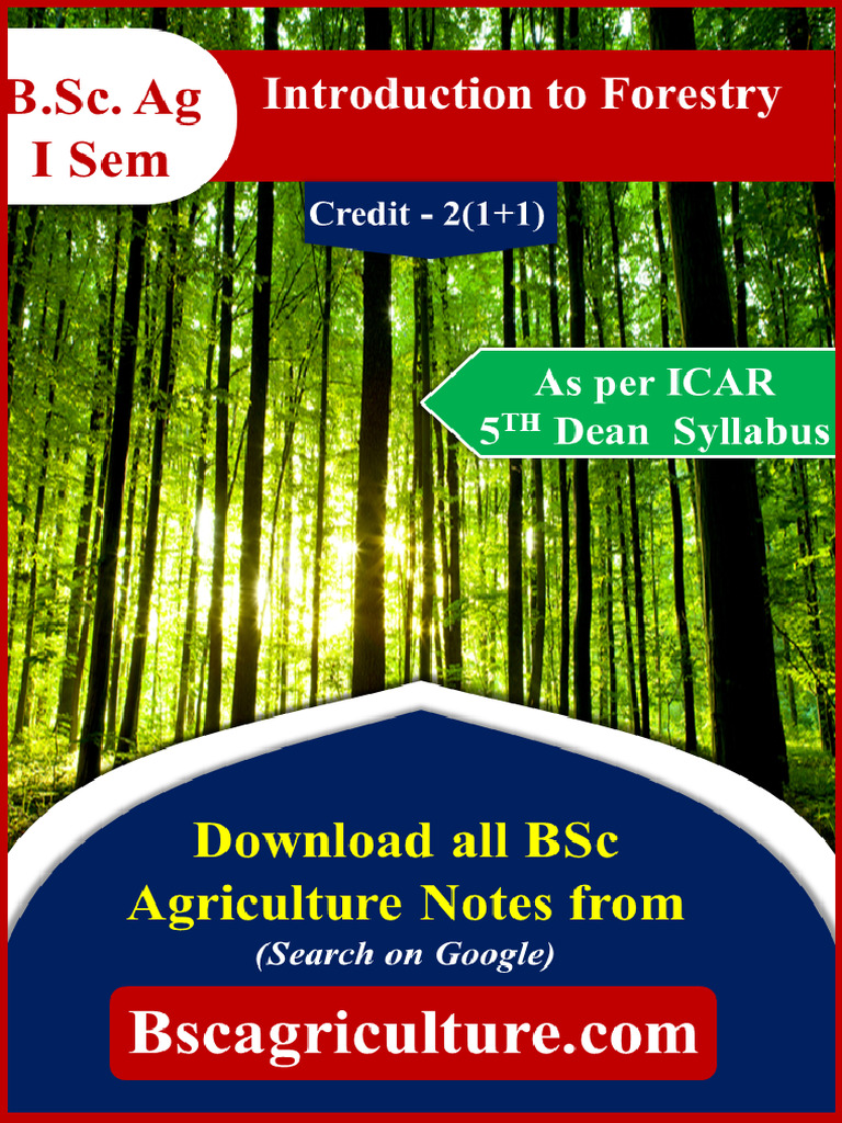 Introduction-To-Forestry-1 | PDF | Forests | Forestry