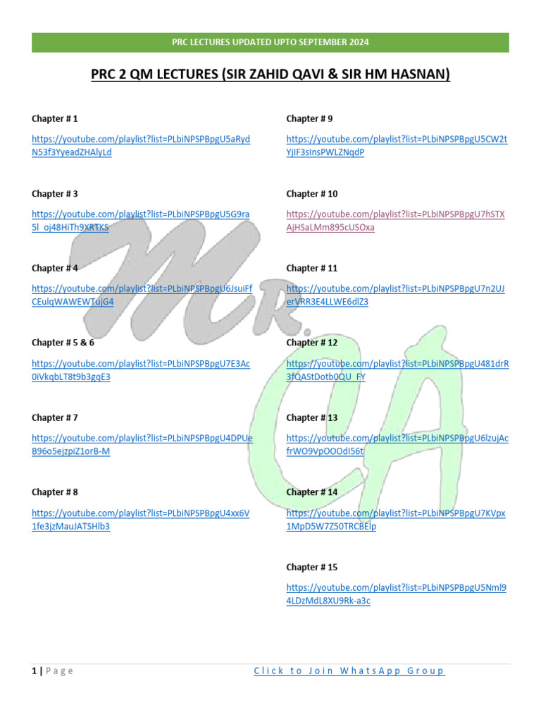 Complete PRC Lectures in 1 PDF | PDF