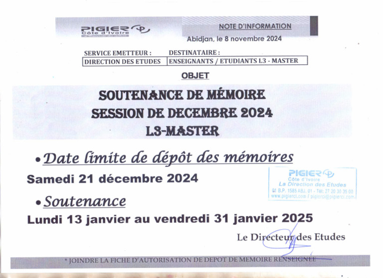 Soutenance Decembre 2024 | PDF