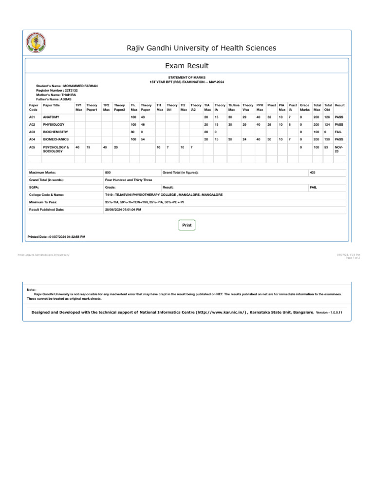 EMS Result | PDF