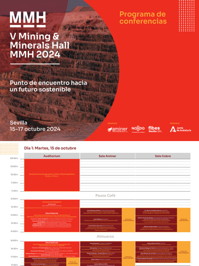 MMH 2024 Programa FINAL ESP V11 | PDF | Minería | España