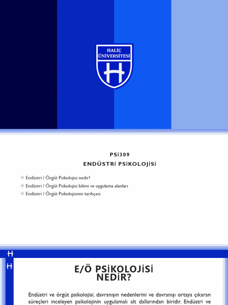 Psi̇309 Ders I-II-III | PDF