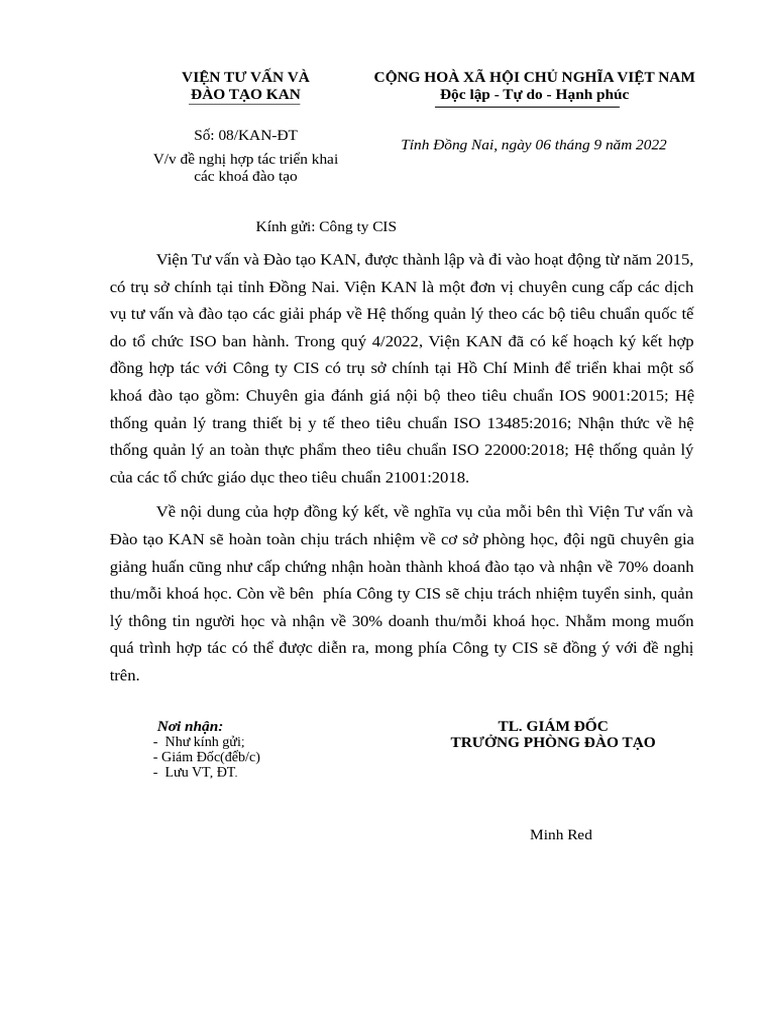 Le Duc Minh Btt2 | PDF