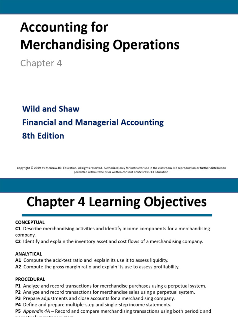 Accounting for Merchandising Operations | PDF | Sales | Income Statement