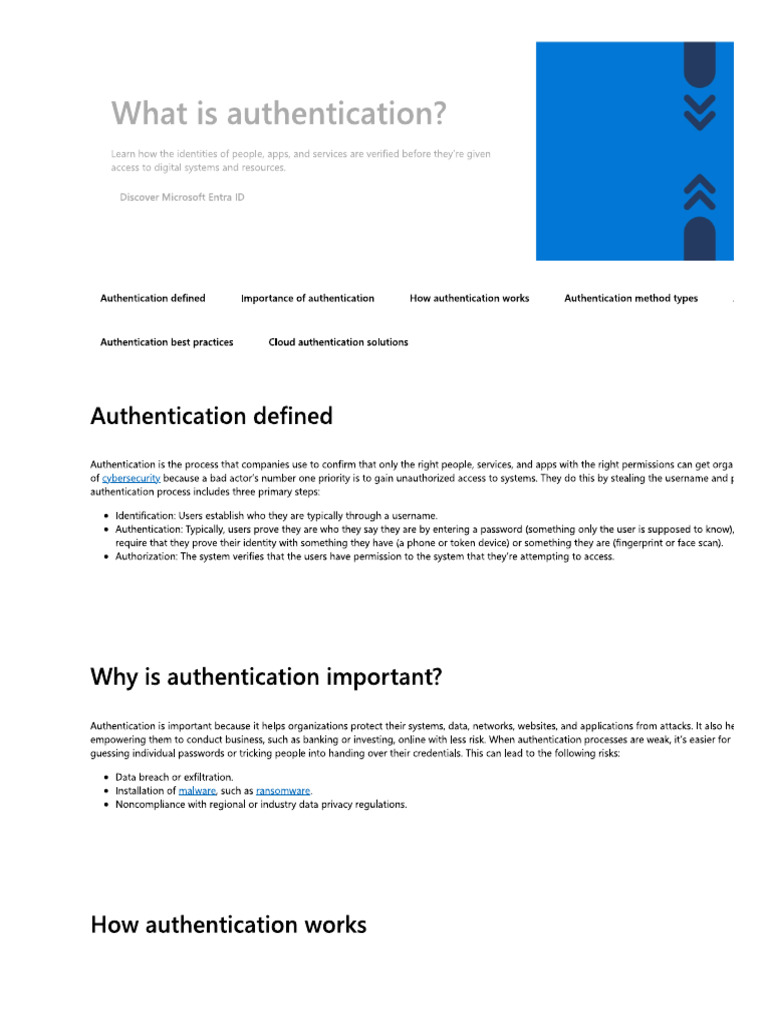 Authentication | PDF