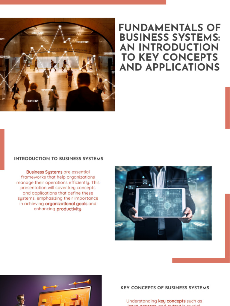 Fundamentals of Business Systems: An Introduction To Key Concepts and ...