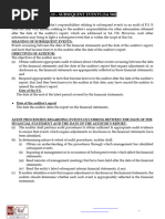 ISA 560: Subsequent Events in Audits | PDF | Auditor's Report ...