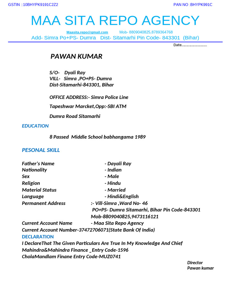 Later Head Resume Pawan Kumar | PDF