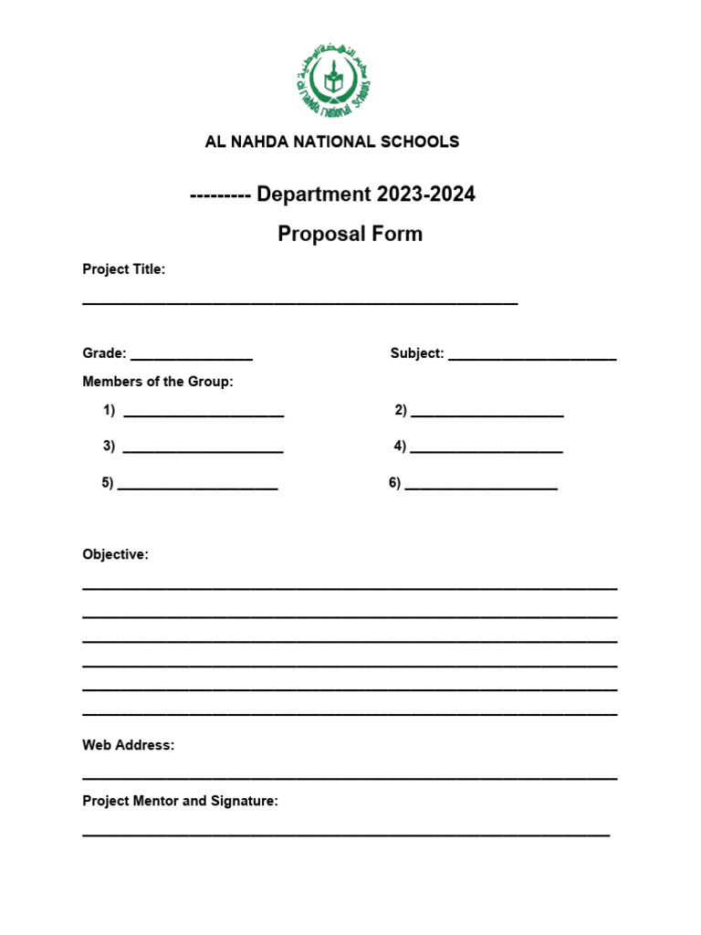 Proposal Form | PDF | Art | Computers