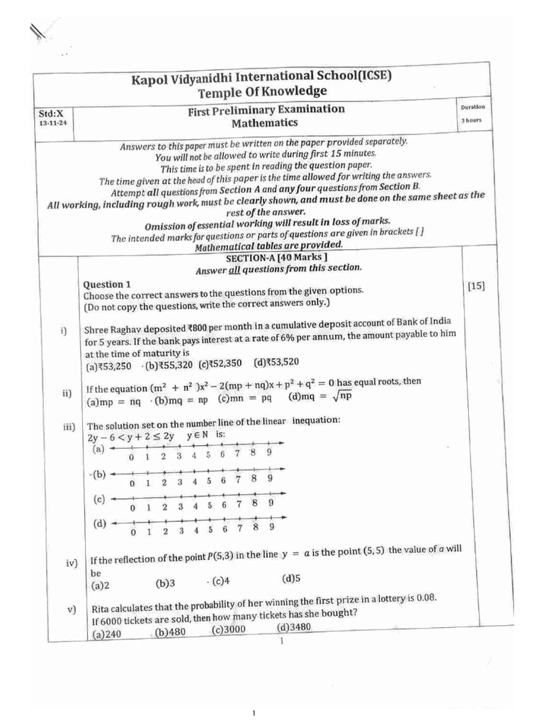 Kapol First Preliminary Exam Paper | PDF