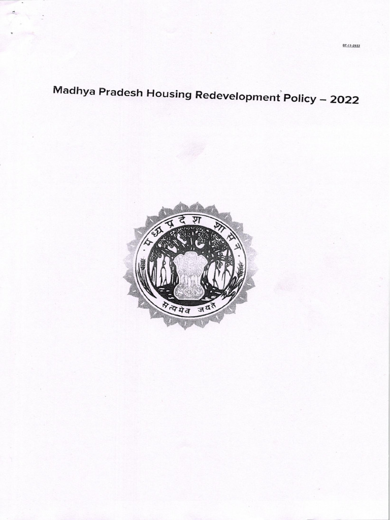 MP Housing Policy 2022 | PDF