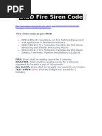 Emergency Siren Codes and Levels | PDF | Disaster Preparedness | Aerophones