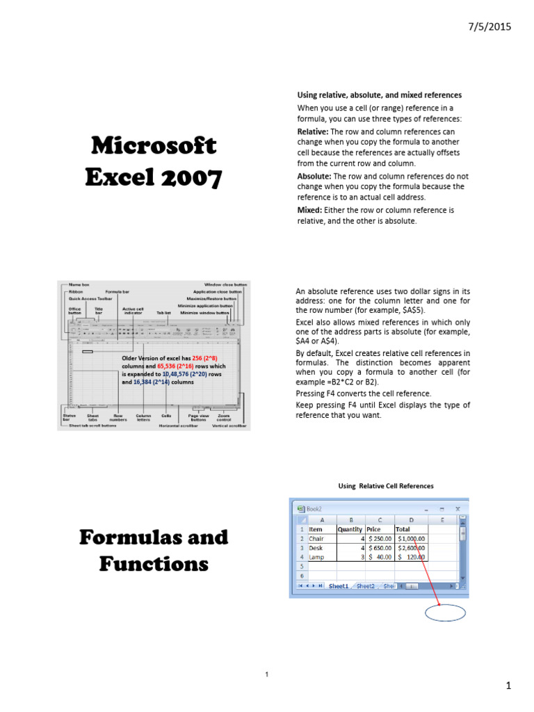 Handout Presentation Slides Unlocked | PDF | Microsoft Excel | Worksheet