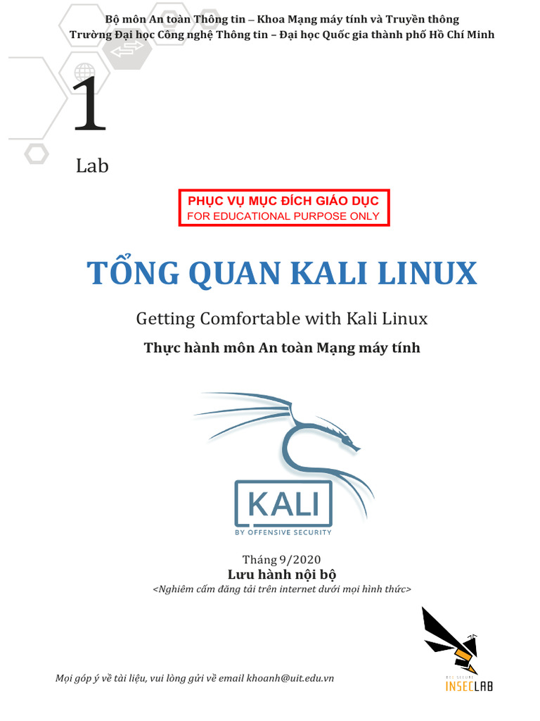 Getting Comfortable With Kali Linux | PDF