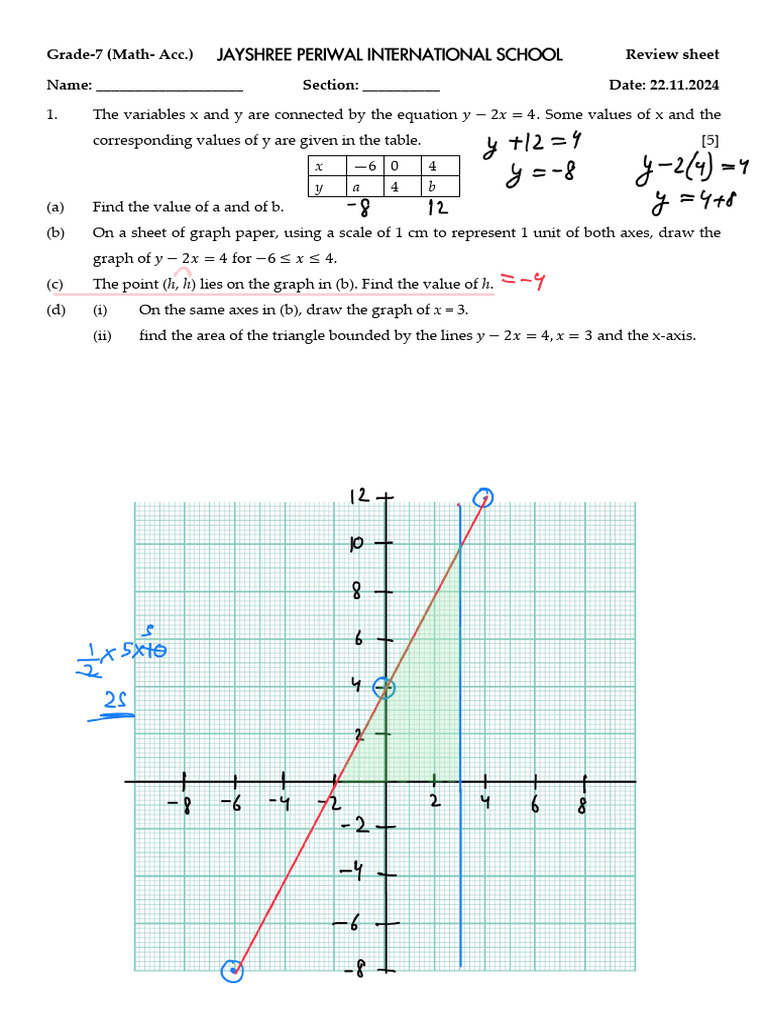 Math (Acc.) - Review sheet - 22.11.24 | PDF | Combinatorics | Applied Mathematics