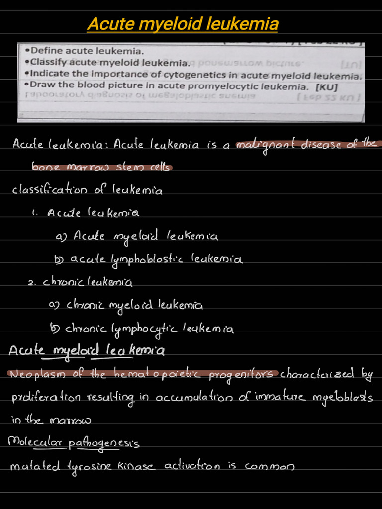 Acute Myeloid Leukemia - 240308 - 165245 | PDF