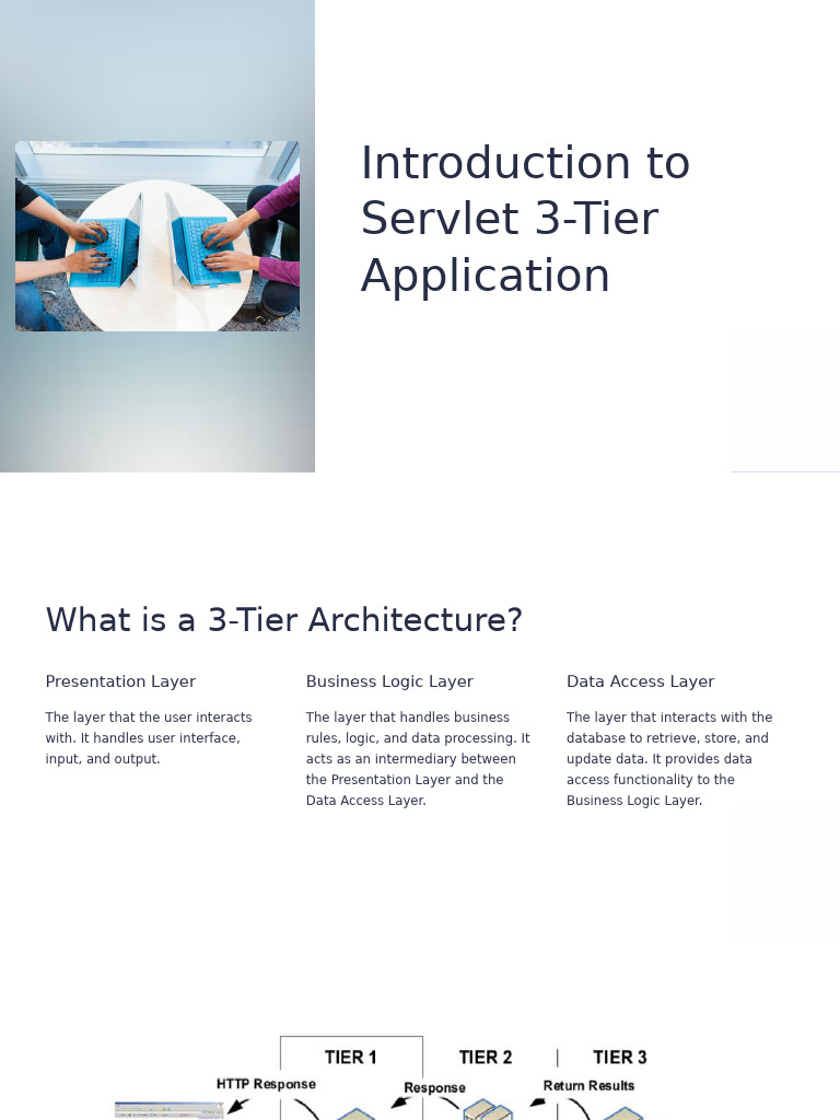 Introduction To Servlet 3 Tier Application | PDF | Databases | Computing