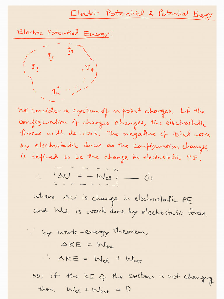 Elec03 Electrostatic Potential | PDF