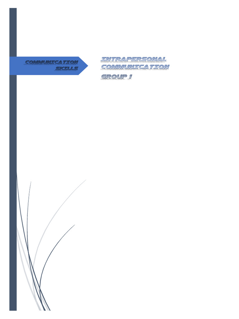 Understanding Intrapersonal Communication | PDF | Communication ...