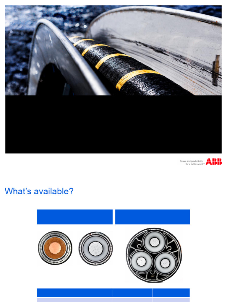 ABB Power Cable Testing & Reliability | PDF | Power (Physics) | Electricity